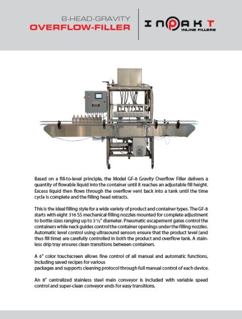 Gravity Filler - Glopak Inpakt Group